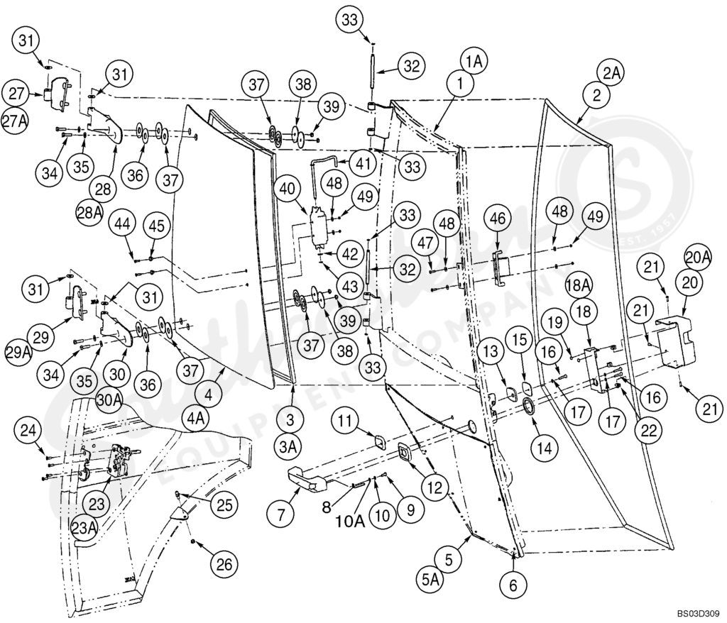 Case Construction Gas Strut Lap Bar Assist 84371064