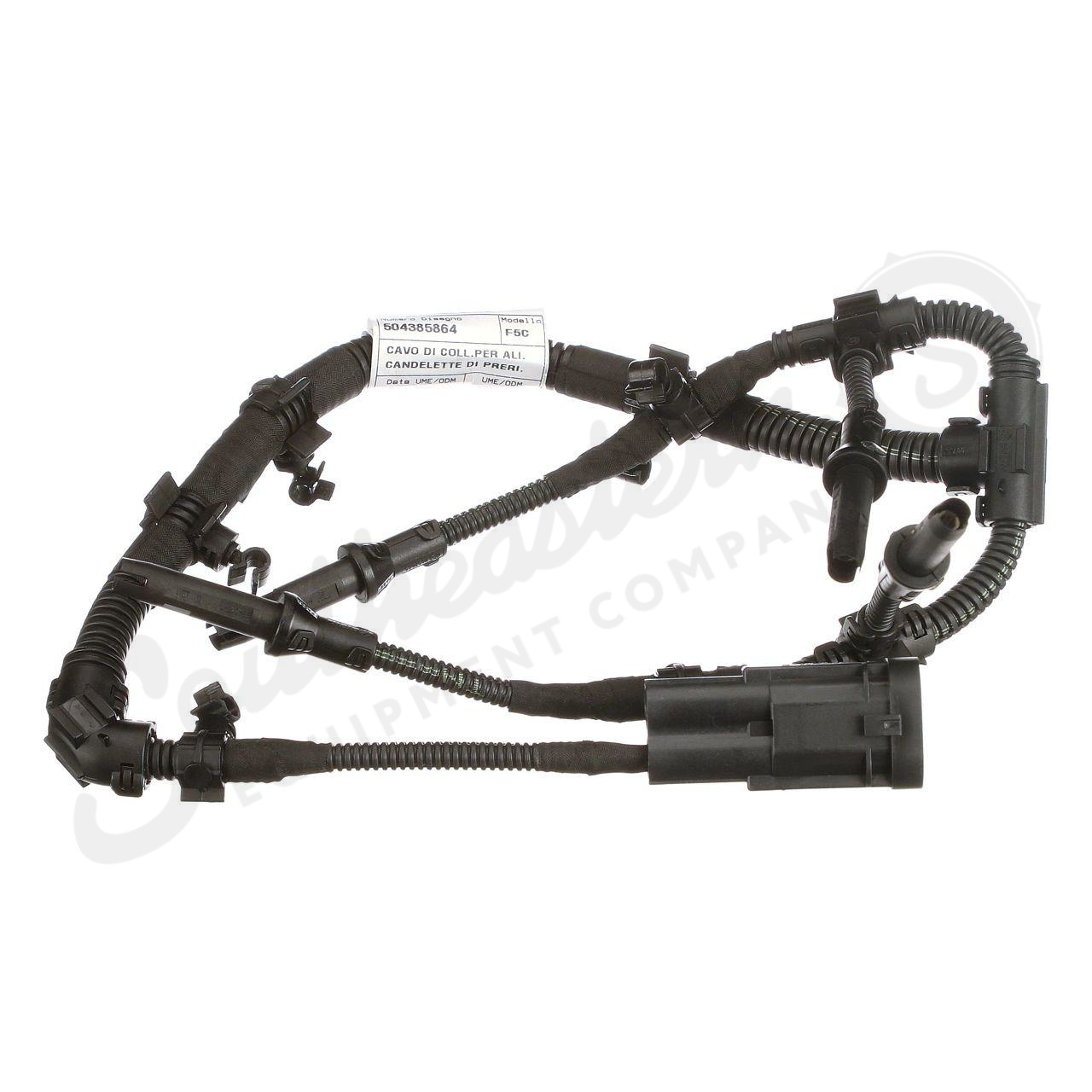 Case Construction Glow Plug Wiring Harness 504385864