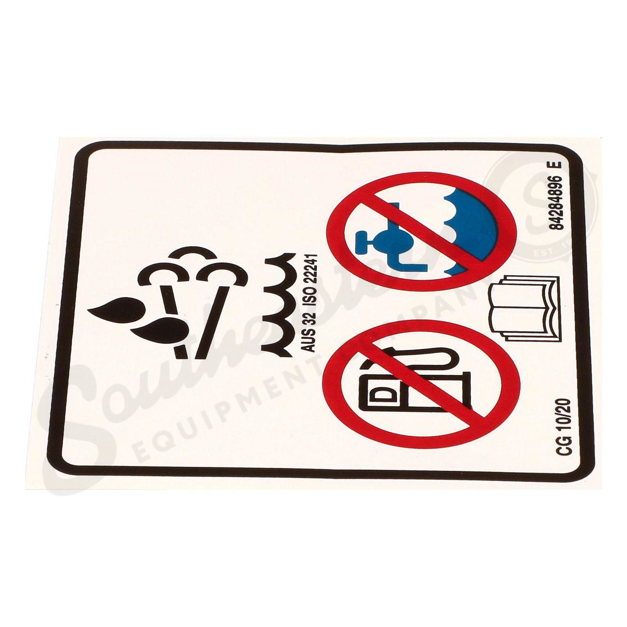 Case Construction DEF/Adblue Tank Decal 84284896